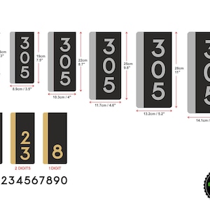 Modern Wood & Acrylic Room Number Sign - Hotel Door Signage - Etsy
