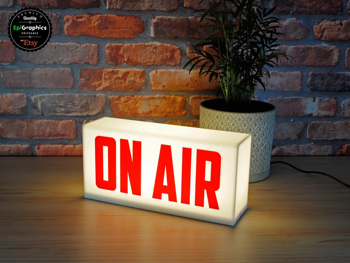 On Air or Personalized Decorative Sign / Acrylic Lightbox With Your ...