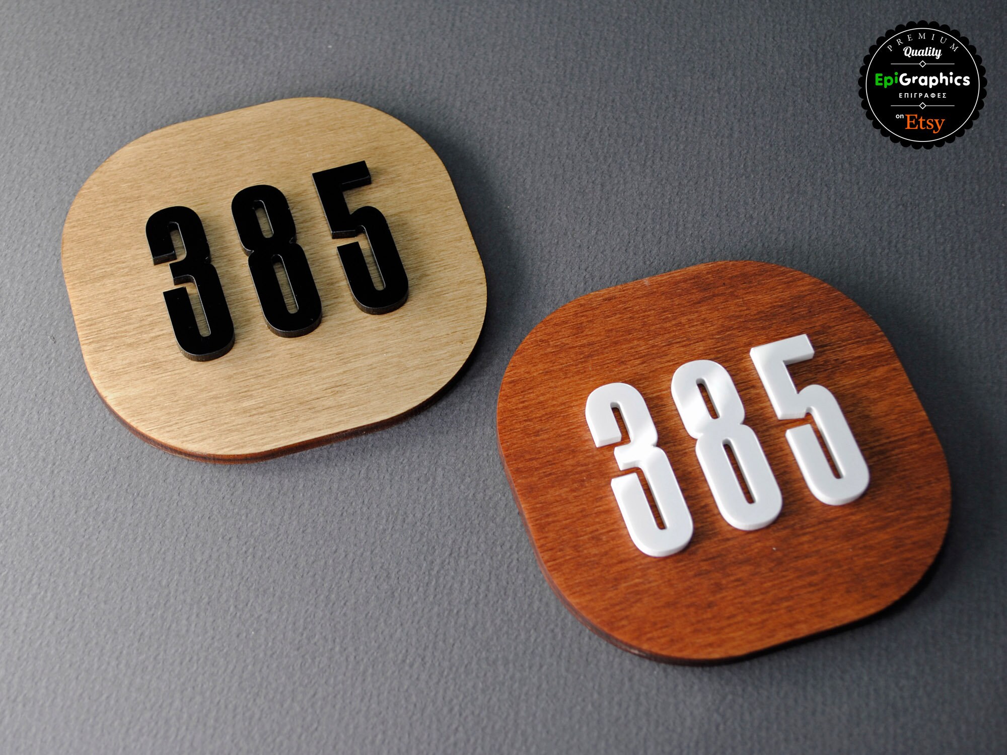 Wooden Sign With Acrylic Numbers for Hotel Signage / Room - Etsy