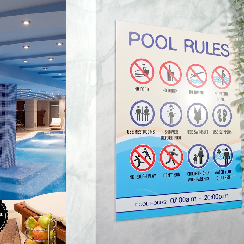 Pool Rules Sign - Etsy