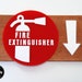 Fire Extinguisher Wooden & Acrylic Sign, Acrylic Fire Sign, Safety Sign ...