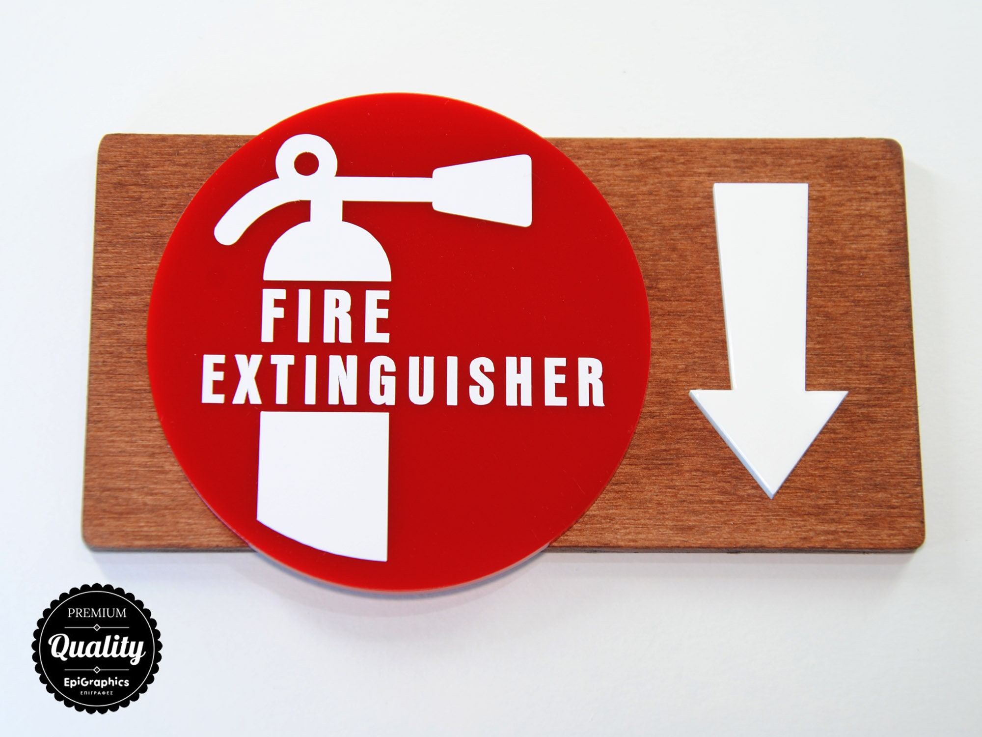 Fire Extinguisher Wooden & Acrylic Sign Acrylic Fire Sign - Etsy