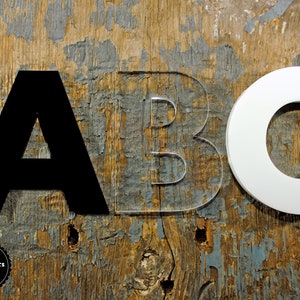 Acrylic Letters and Numbers 3mm / 5mm / 10mm - Etsy