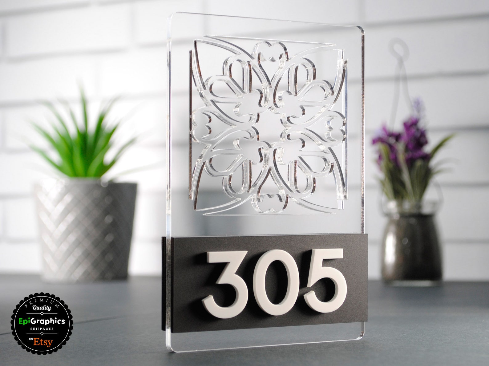 Room Number Sign Made of Acrylic for Hotel Signage Apartment - Etsy