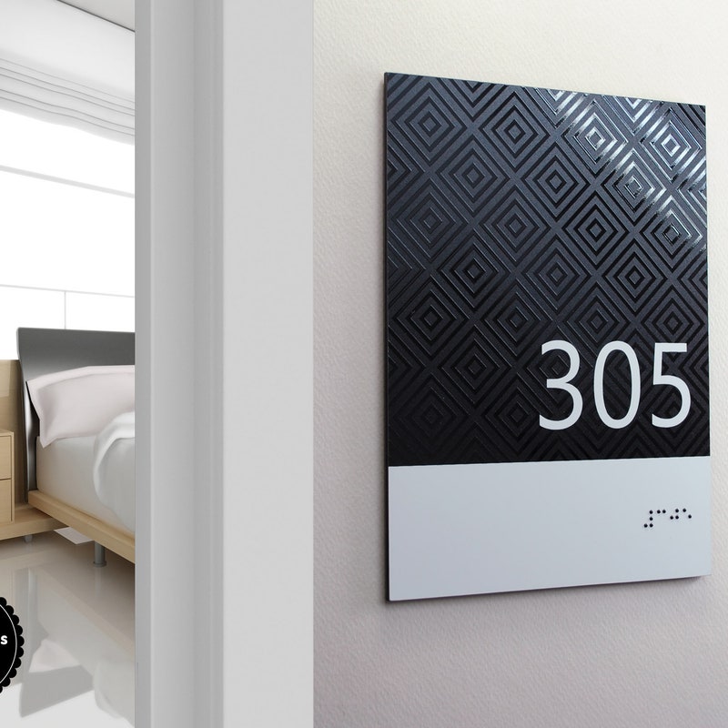 Hotel Room Number Plates - Etsy