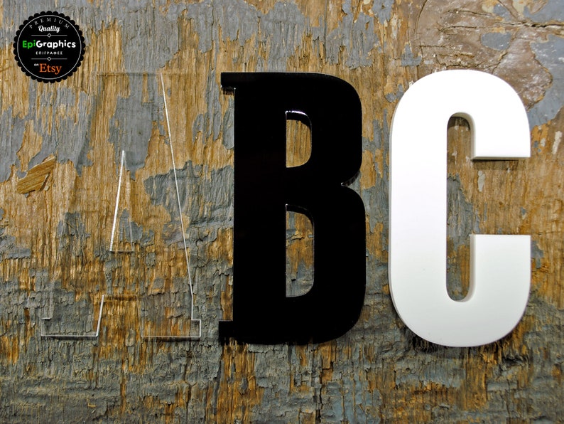 Acrylic Letters and Numbers 3mm / 5mm / 10mm - Etsy