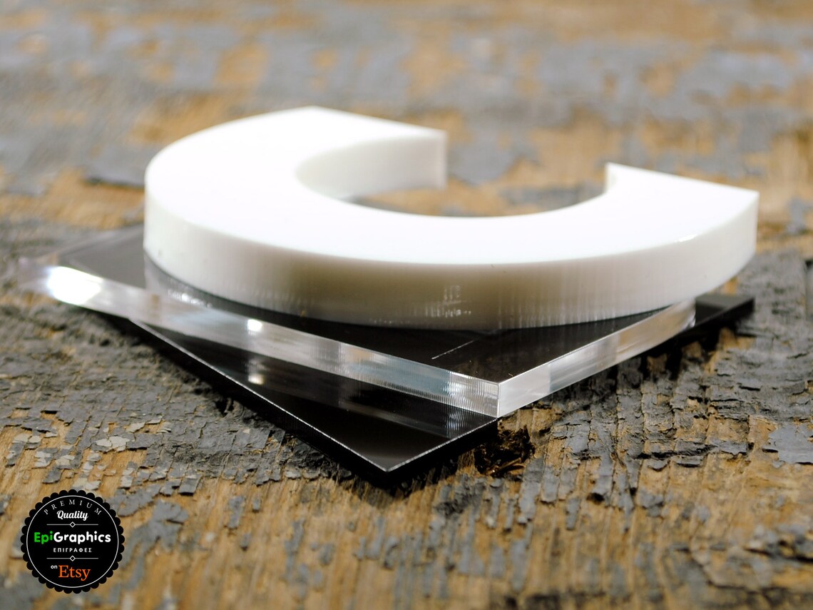 Acrylic Letters and Numbers 3mm / 5mm / 10mm - Etsy