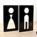 Set of Acrylic WC Signs for Hotel and Restaurant Signage. - Etsy