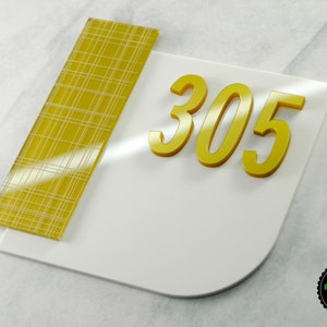 Room Number Sign for Hotel Signage, Apartment Door Sign - Etsy