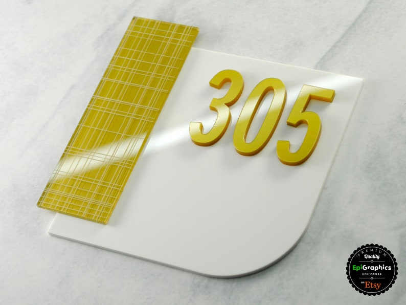 Room Number Sign for Hotel Signage Apartment Door Sign - Etsy