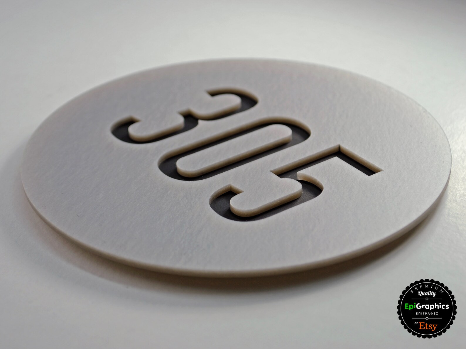 Round Shape Sign for Hotel Signage / Room Number Sign / - Etsy