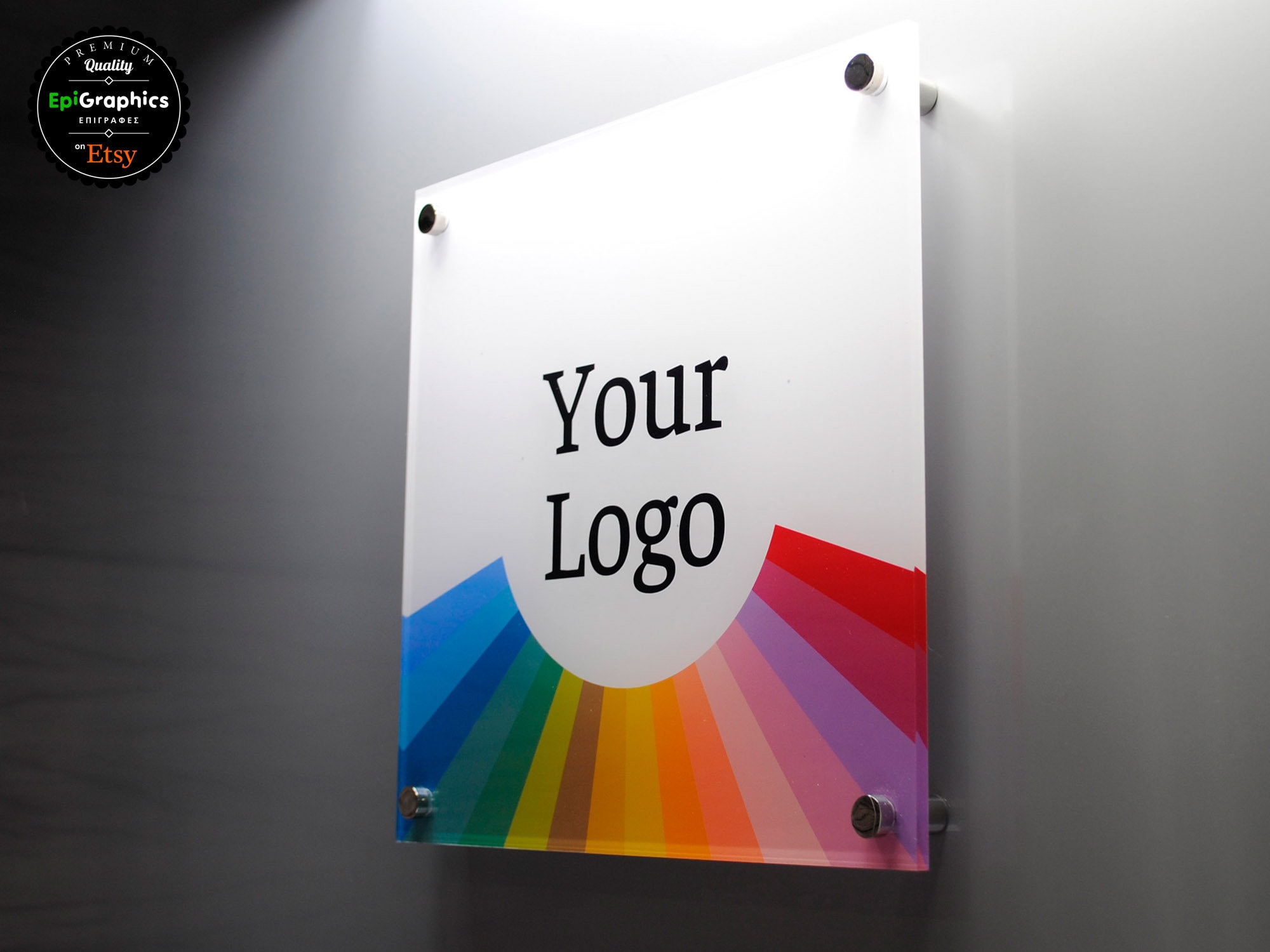 Business Sign With Your Own Logo. | Etsy