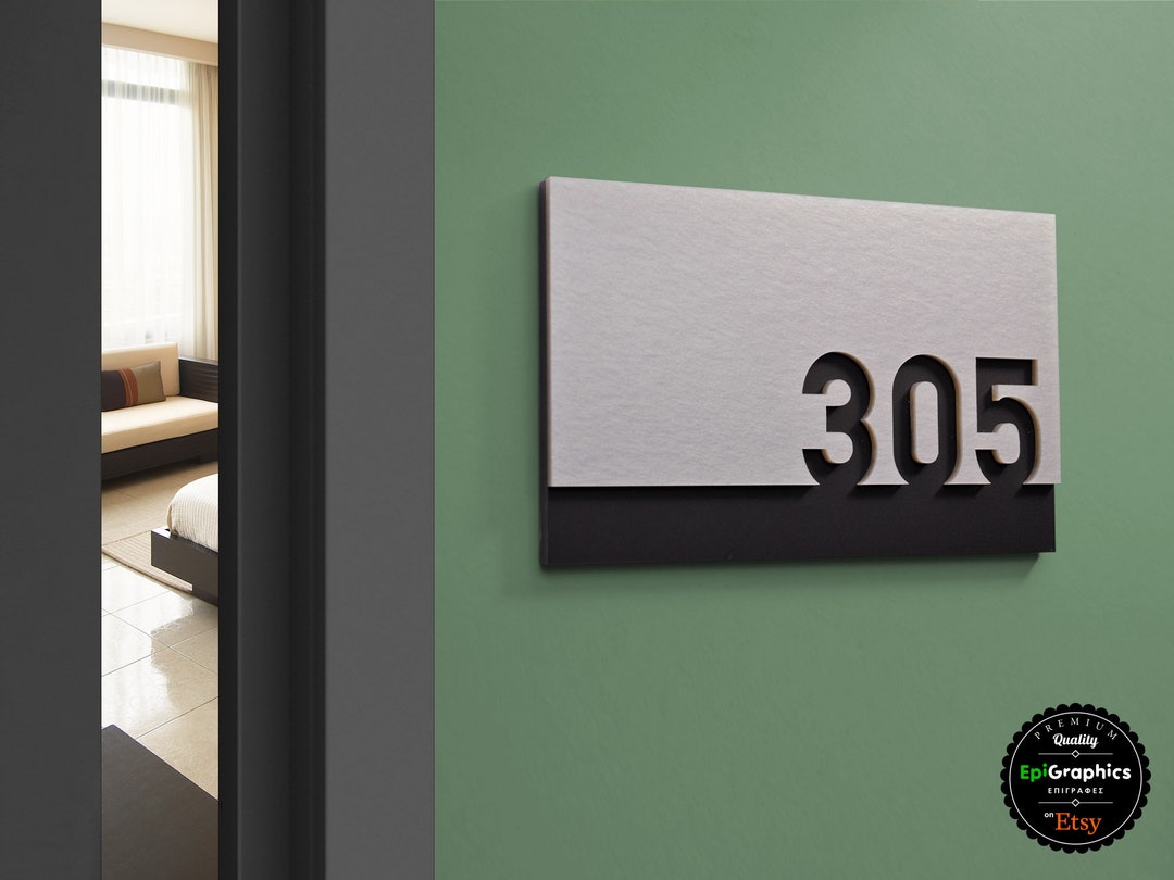 Sign for Hotel Signage Made of Acrylic, Room Number Sign, Apartment ...