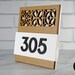 Room Number Sign Made of Wood & Acrylic for Hotel Signage, Apartment ...