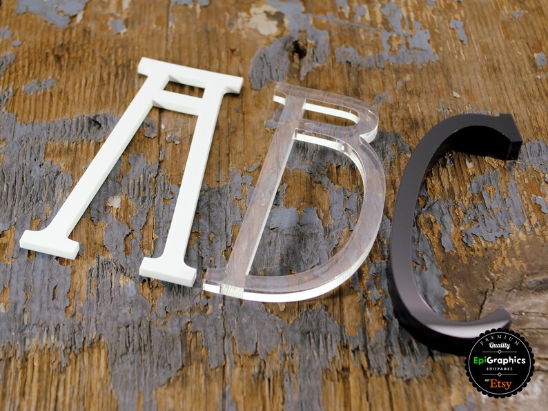 Acrylic Letters and Numbers 3mm / 5mm / 10mm - Etsy