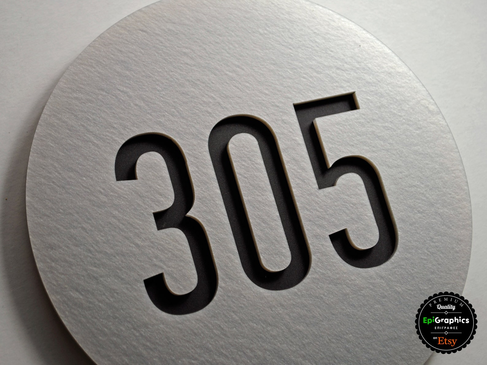 Round Shape Sign for Hotel Signage / Room Number Sign / - Etsy