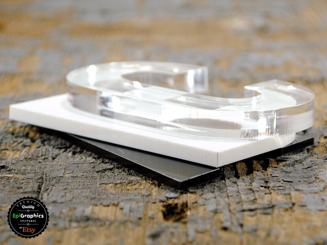 Acrylic Letters and Numbers 3mm / 5mm / 10mm - Etsy