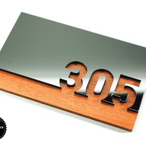 Sign for Hotel Signage Made of Wood & Acrylic, Room Number Sign ...