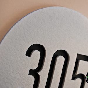 Round Shape Sign for Hotel Signage / Room Number Sign / Apartment Door ...