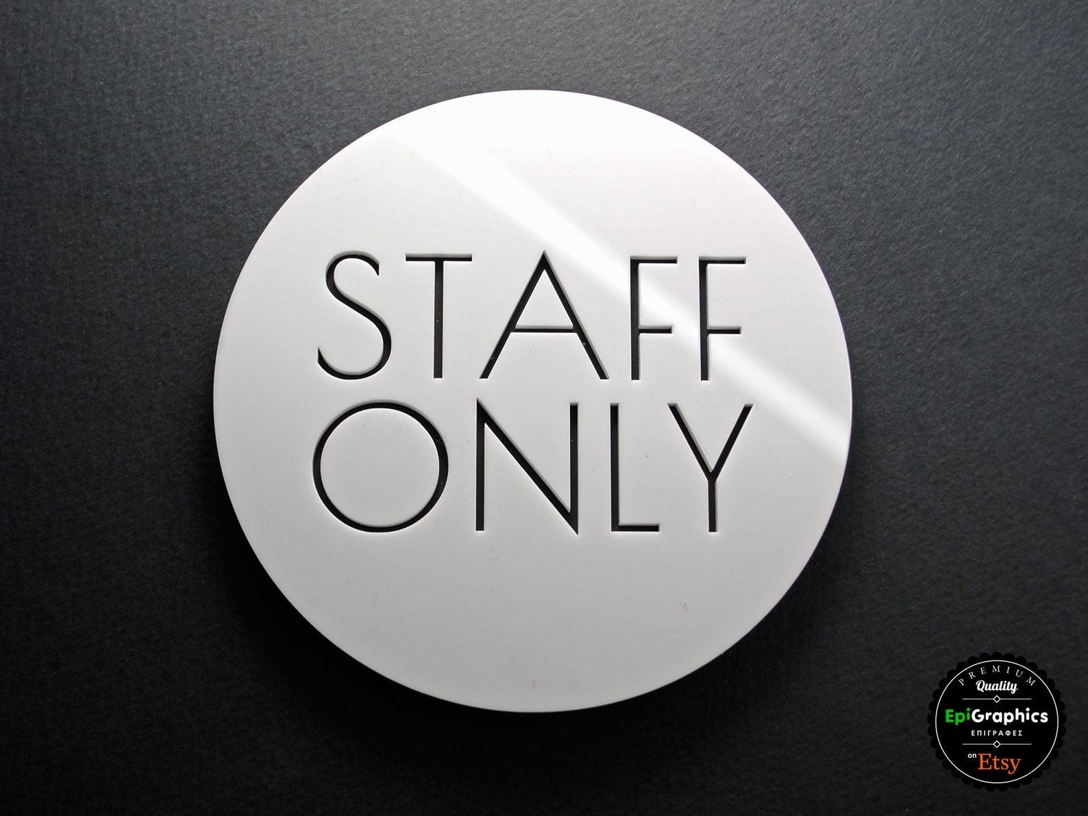 Round Shape Acrylic WC Sign for Hotel Restaurant and Office - Etsy