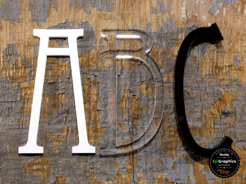 Acrylic Letters and Numbers 3mm / 5mm / 10mm - Etsy