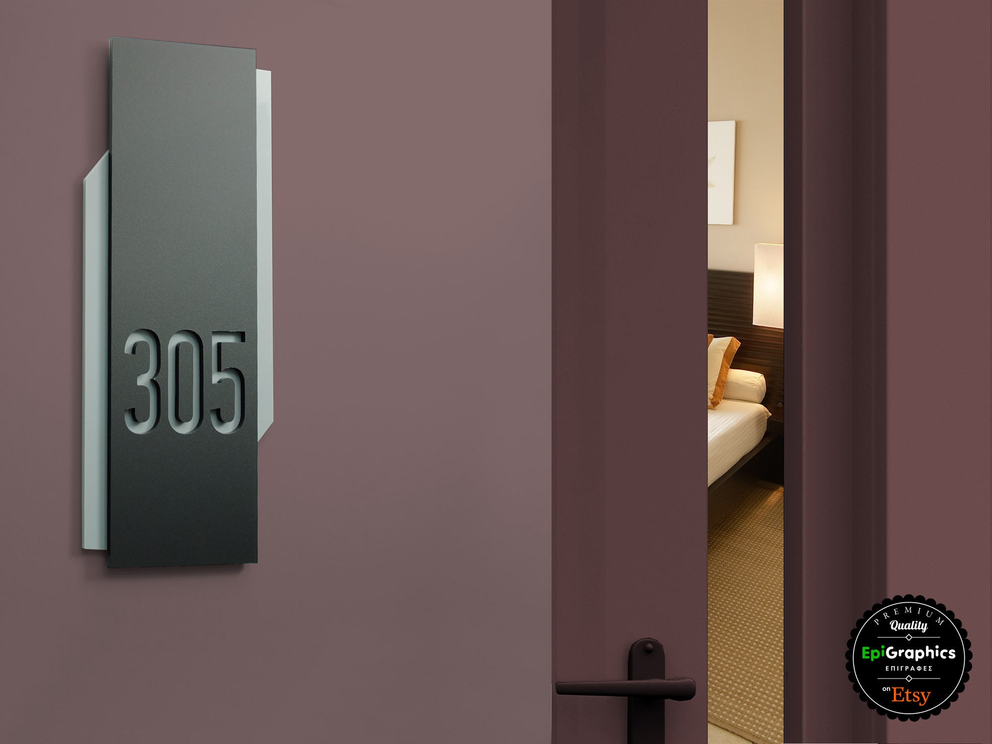 Sign for Hotel Signage Made of Acrylic Room Number Sign - Etsy