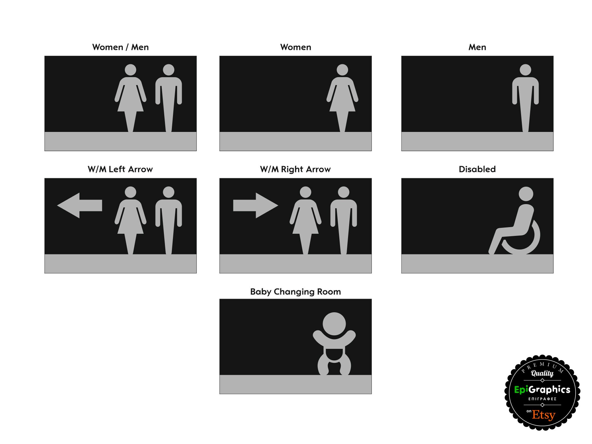 Wooden WC Sign for Hotel Restaurants and Office Signage - Etsy