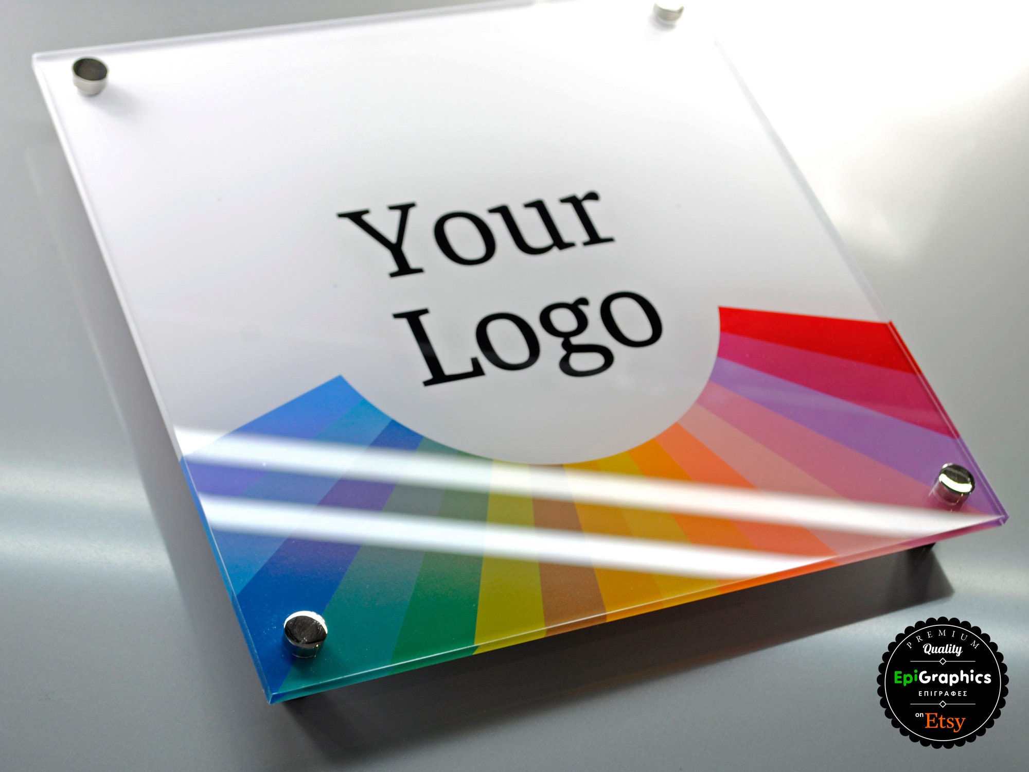 Business Sign With Your Own Logo. | Etsy