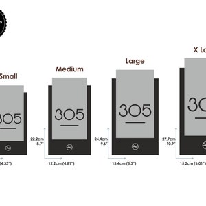 Room Number Sign for Hotel Signage Made of Acrylic, Apartment Door Sign ...