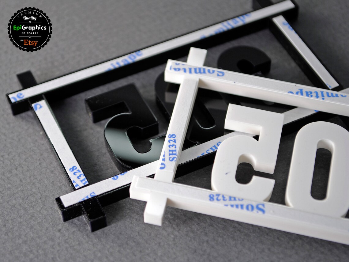 Framed Acrylic Numbers for Hotel Signage Room Number Sign | Etsy