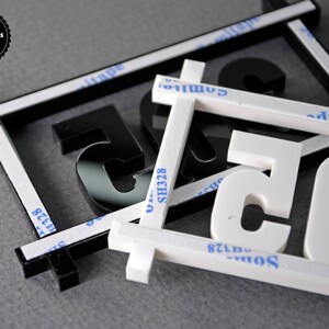 Framed Acrylic Numbers for Hotel Signage, Room Number Sign, Apartment ...