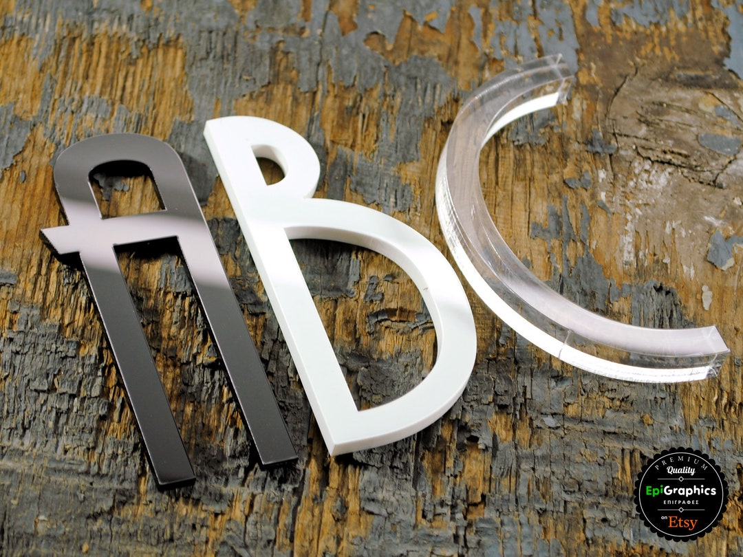 Acrylic Letters and Numbers 3mm / 5mm / 10mm - Etsy