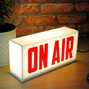 On Air or Personalized Decorative Sign / Acrylic Lightbox With Your ...