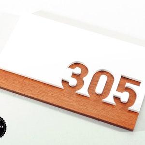 Sign for Hotel Signage Made of Wood & Acrylic, Room Number Sign ...