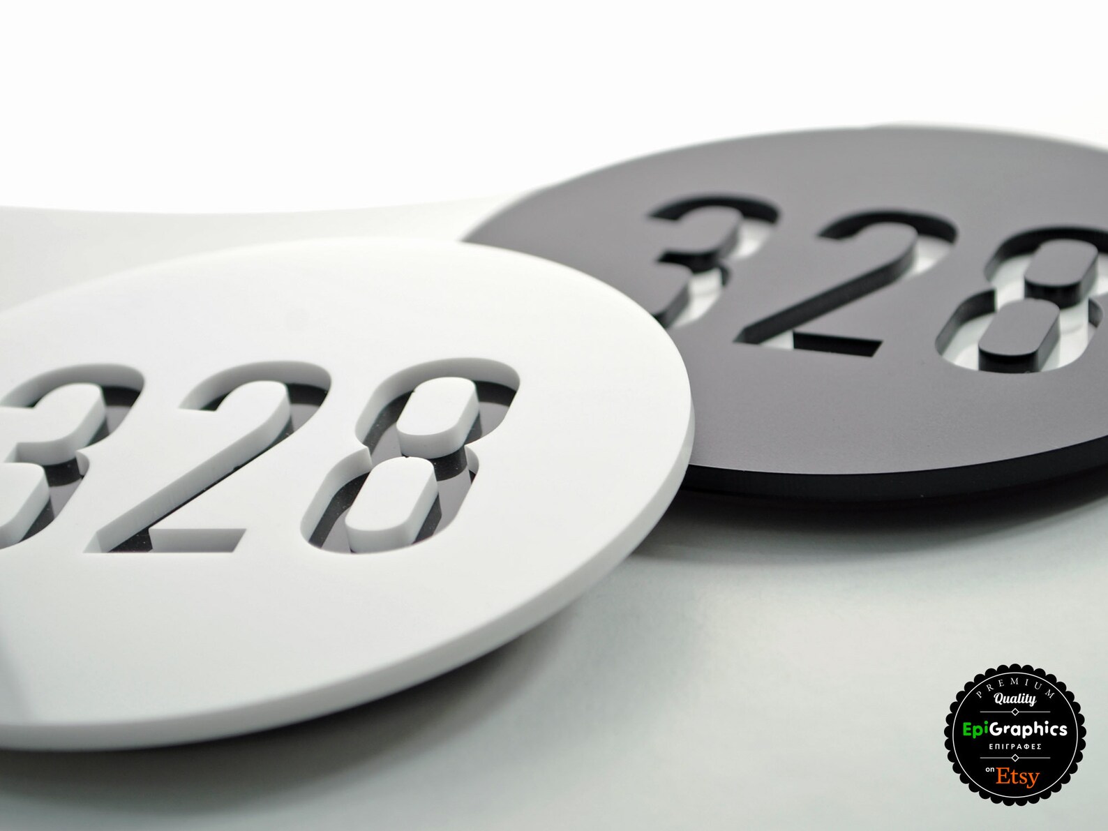 Round Shape Sign for Hotel Signage / Room Number Sign / - Etsy