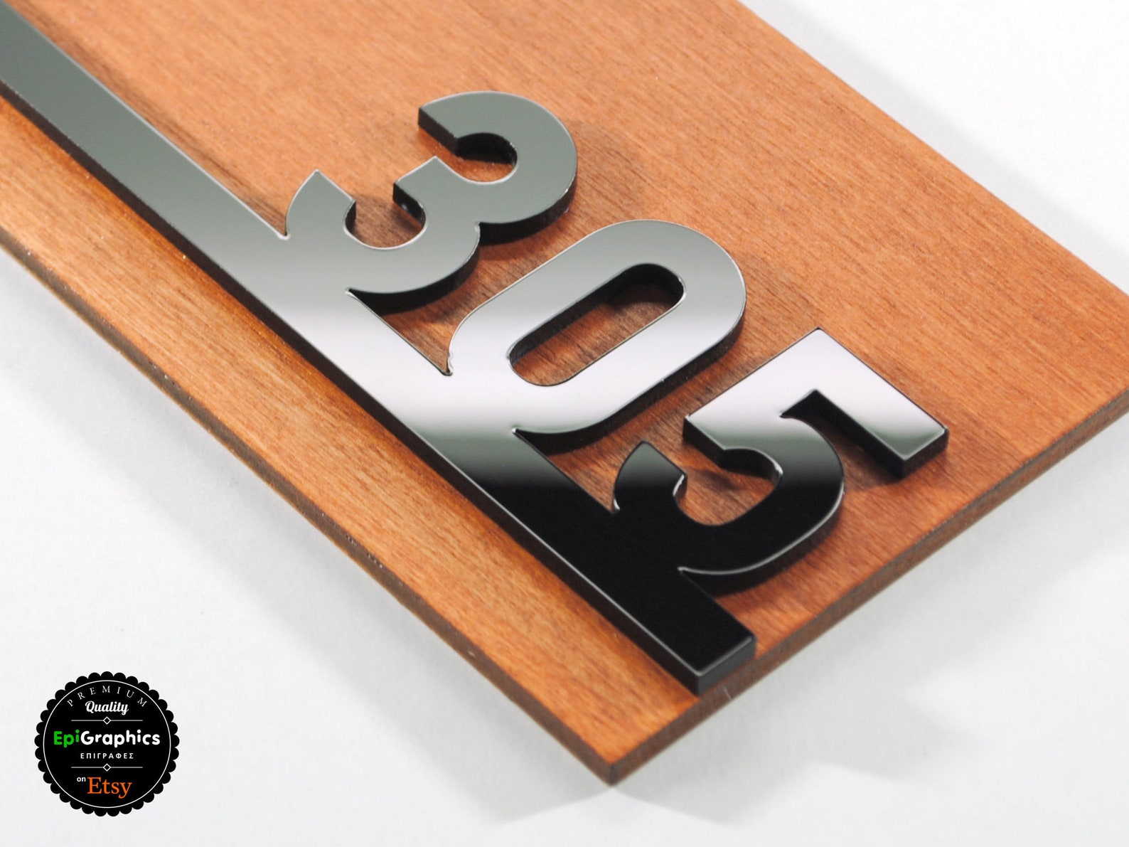 Wooden Sign With Acrylic Numbers for Hotel Signage / Room - Etsy