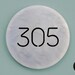 Round Shape Sign for Hotel Signage / Room Number Sign / - Etsy