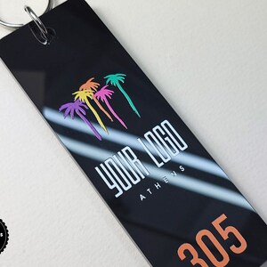 Personalized Acrylic Key Tag for Hotels, Keychain With Your Logo and ...