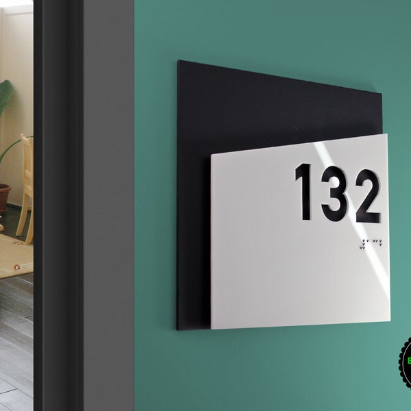 Apartment Unit Signs With Braille - Etsy