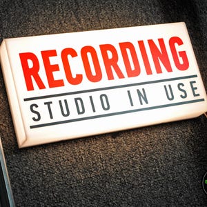 RECORDING Studio in Use Decorative Sign / Acrylic Lightbox - Etsy