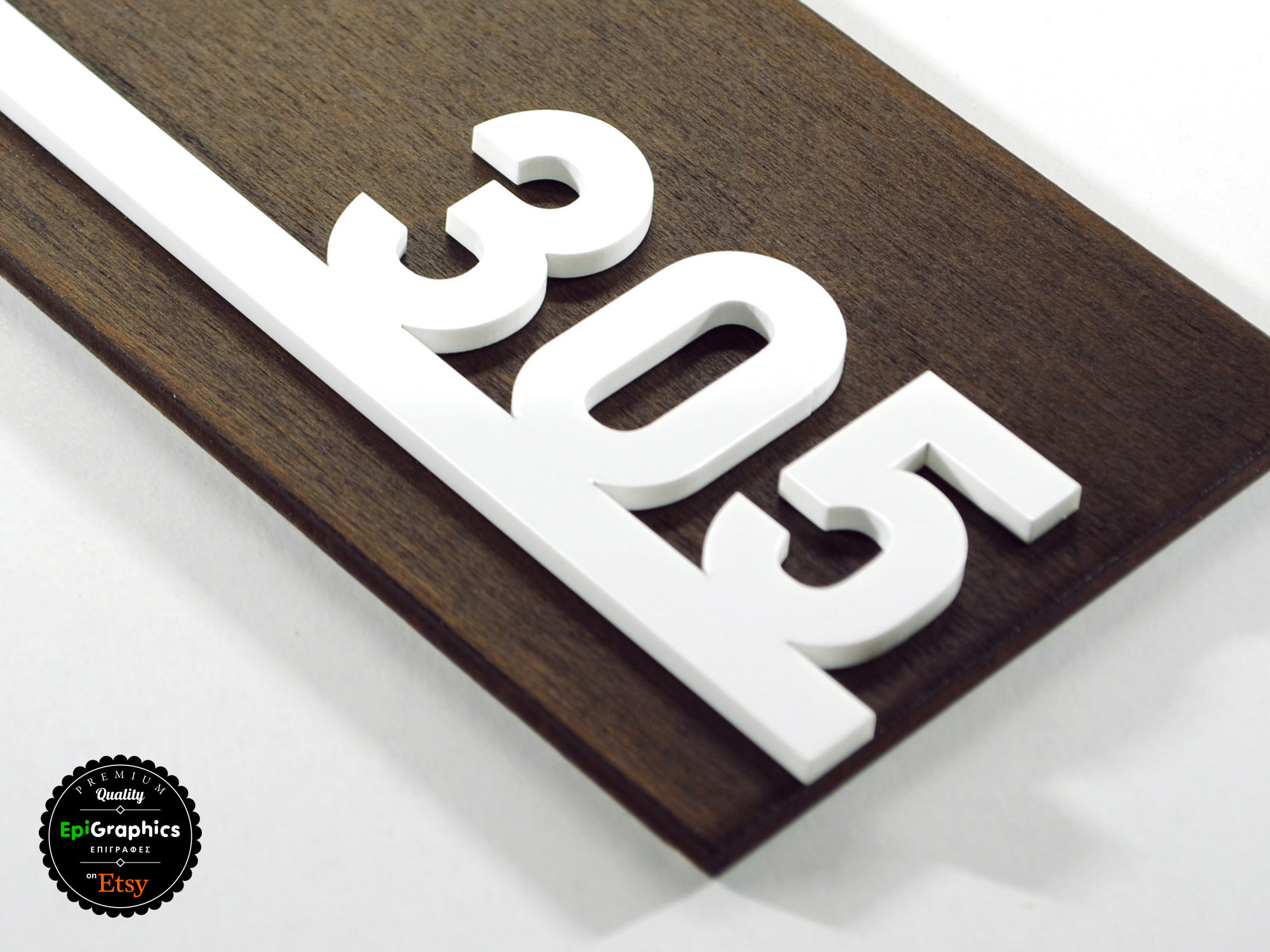 Wooden Sign With Acrylic Numbers for Hotel Signage / Room - Etsy