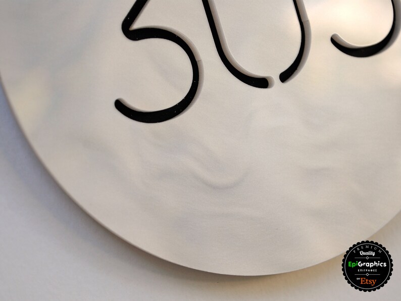 Round Shape Sign for Hotel Signage / Room Number Sign / - Etsy