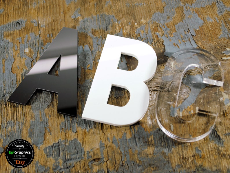 Acrylic Letters and Numbers 3mm / 5mm / 10mm - Etsy