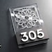 Room Number Sign Made of Acrylic for Hotel Signage, Apartment Door Sign ...