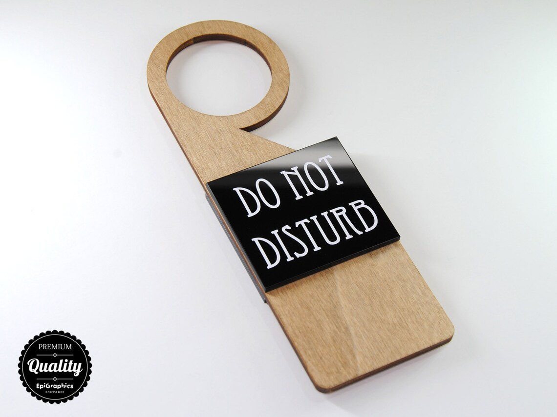 Modern Design Door Hanger Sign do Not Disturb Please - Etsy