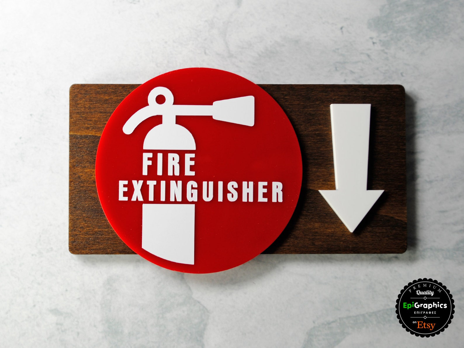 Fire Extinguisher Wooden & Acrylic Sign Acrylic Fire Sign - Etsy