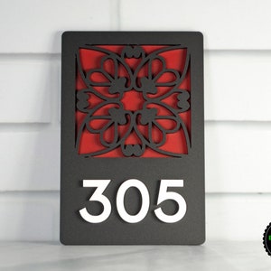 Room Number Sign Made of Acrylic for Hotel Signage, Apartment Door Sign ...