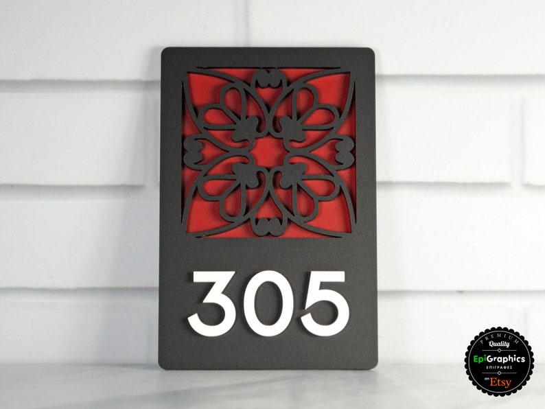 Room Number Sign Made of Acrylic for Hotel Signage Apartment | Etsy