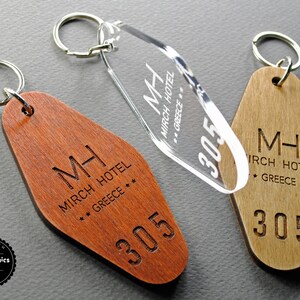 Personalized Key Tag for Hotels, Keychain With Your Logo and Room ...