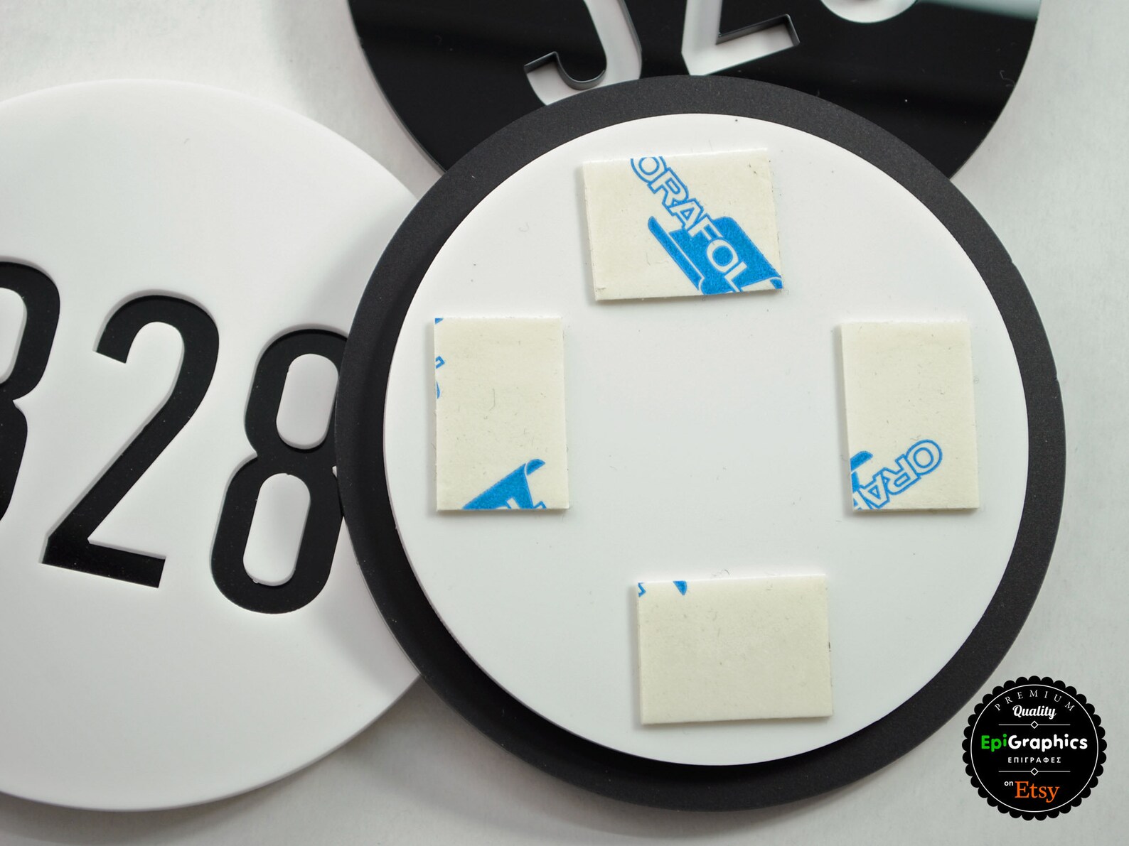 Round Shape Sign for Hotel Signage / Room Number Sign / - Etsy